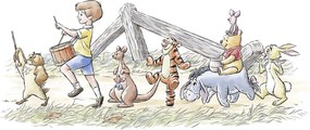 Komar Vlies. fototapeta Disney Winnie The Pooh Walk Along Another Path 250x100cm