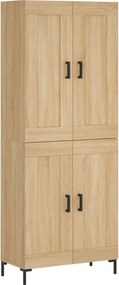 Skříň highboard dub sonoma 69,5 x 34 x 180 cm kompozitní dřevo 3199684