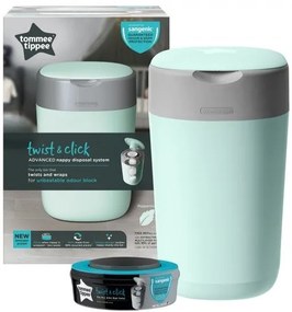 Tommee Tippee Koš na pleny Sangenic Twist & Click Zelený