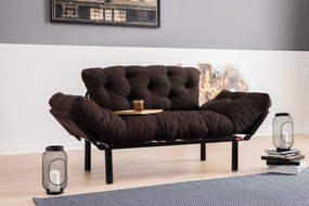 Atelier del Sofa 2-místná pohovka Nitta - Brown, Hnědá