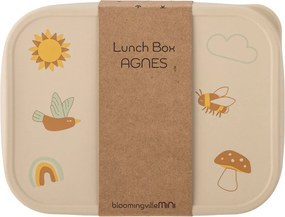 Nerezový dětský svačinový box ve stříbrné barvě Agnes – Bloomingville Mini