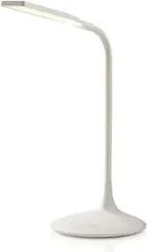 NEDIS LTLG3M1WT2 - Stmívatelná LED Stolní Lampa Bílá / Dotykové ovládá