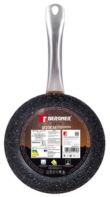 Wok pánev z kovaného hliníku Bergner / 28 cm / hnědá