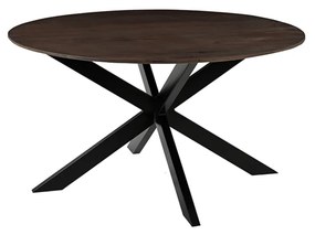 LABEL51 Jídelní stůl OTIS tmavě hnědý ⌀140 cm