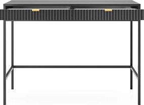 Toaletka NOVA cc T104 | se zásuvkami | 104 cm | černá/černá