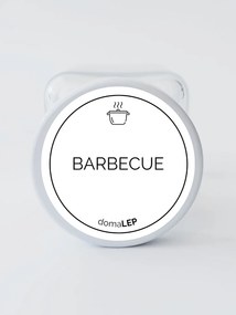 Samolepka na kořenky BARBECUE bílá 5 cm základní písmo