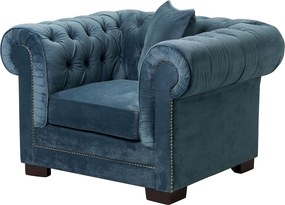 Křeslo Chesterfield Classic Velvet Midnight 118x96x77cm