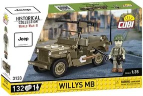 COBI 3133 II WW Willys MB, 1:35, 132 k, 1 f
