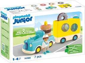 Playmobil 71702 junior: bláznivý donut truck s funkcí ukládání a třídění