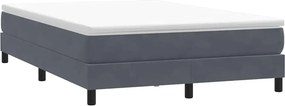 Box spring postel s matrací tmavě šedá 160x210 cm samet 3315928