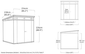 Zahradní domek ARTISAN Keter 214x218x226 cm