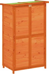 Zahradní přístřešek na nářadí hnědý 83x57x140 cm masiv borovice 172240
