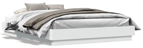 Rám postele bílý 150 x 200 cm kompozitní dřevo,  3209849