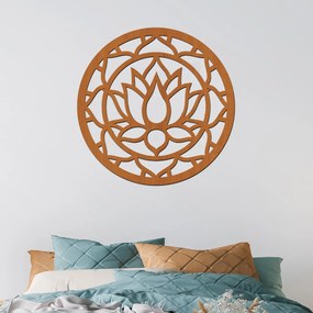 dřevo života Dřevěný obraz LOTUS MANDALA Zvolte barvu dekoru: Třešeň, Rozměry šxv (cm): 40x40