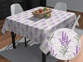 Biante Dekorační čtvercový ubrus PML-033 Provence levandule 130x130 cm