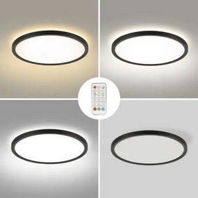 Brilagi -LED RGB Stmívatelné svítidlo ULTRA SLIM LED/18W/230V pr. 30 cm černá+DO