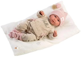 Llorens New Born 74020 - realistická panenka miminko se zvuky - 42 cm