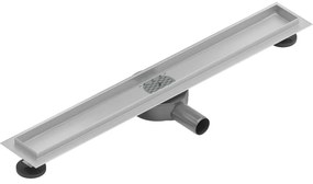Mexen Flat nerezový sprchový žlab 50 cm s rotačním 360° sifonem - tělo žlabu bez krytu, nerez, 1040050