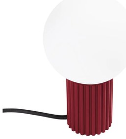 Vínová stolní lampa se skleněným stínidlem (výška 19 cm) Orbital – Sollux