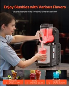 Výrobník mražených nápojů 4 L komerční Slushy Stroj Margarita Smoothie