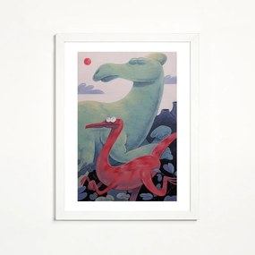 Slakinglizard | Pravěk Rám: Černý, Velikost: 30 x 20 cm
