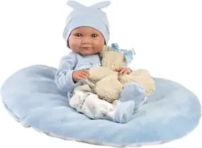Llorens 73807 NEW BORN CHLAPEČEK - realistická panenka miminko s celov