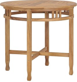 vidaXL Jídelní stůl Ø 80 cm masivní teakové dřevo [49427]