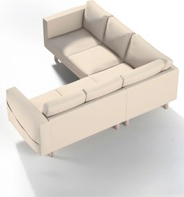 Potah na pohovku IKEA Norsborg rohová 4-místná barva béžová látka pletený vzor