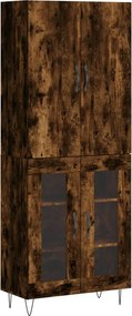 Skříň highboard kouřový dub 69,5 x 34 x 180 cm kompozitní dřevo 3198070