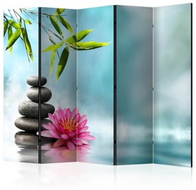 Paraván - Water Lily and Zen Stones II [Room Dividers]