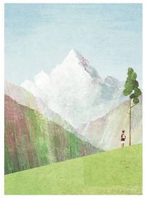Plakát 30x40 cm Mountains - Travelposter
