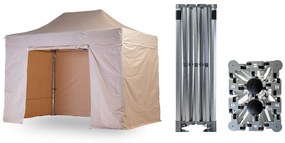 Nůžkový párty stan 3x4,5 m TENTino BIG HEXAGON Barva opláštění: 3A - BÉŽOVÁ
