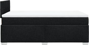 Box spring postel s matrací černá 120x200 cm textil 3285857