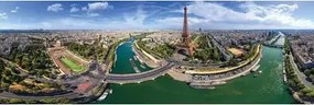 EUROGRAPHICS Panoramatické puzzle Paříž, Francie / 1000 dílků / 99 x 3