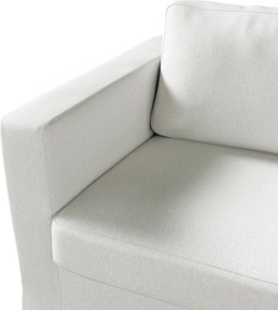 Potah na pohovku IKEA  Karlstad 3-místná, nerozkládací, dlouhý barva krémová látka pletený vzor