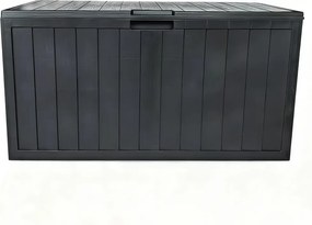 Zahradní úložný box STRANGE — 112x49x54 cm, plast, šedá