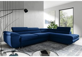 Rohová sedačka s úložným prostorem Ellen Barva: Modrá - Monolith 77