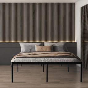 Kovová postel Hamlin 200x100x41 cm – černá