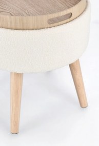 BIZZOTTO Puf ZOYA bílý 0721601