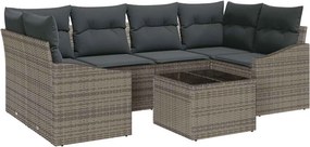 Set pohovek 7 ks Šedá polyratan 3355288