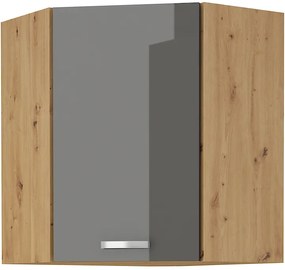 STL Rohová skříňka horní ARTISAN (výška 90 cm) Barevné provedení ARTISAN: Cappuccino lesk