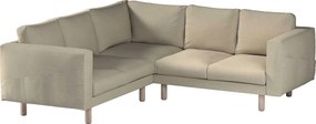 Potah na pohovku IKEA Norsborg rohová 4-místná barva béžová látka pletený vzor