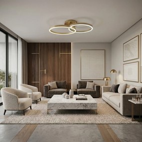 Toolight Rea, Stropní svítidlo LED SWE062-C BRUSH GOLD, OSW-20162