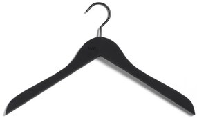 HAY Ramínka Soft Coat Hanger Slim Black, set 4ks