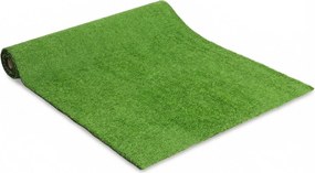 Umělý trávník Outsunny 1 × 4 m, výška vlasu 10 mm, samoodvodňovací — zahrada, terasa, balkón — zelený | Aosom