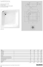 Kaldewei SANIDUSCH 250 - vanička 80x80, alpská bílá 495