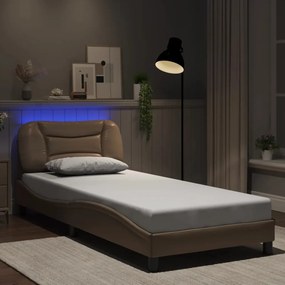 Rám postele s LED bez matrace Hvar cappuccino 90 x 200 cm 3213910