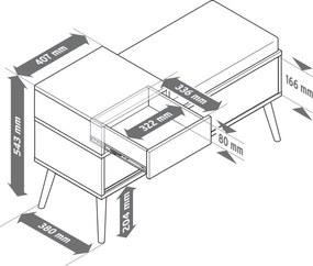 Tchibo - Lavice s přihrádkou na boty - barva: bílá