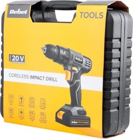 Vrtačka příklepová AKU REBEL TOOLS RB-1002