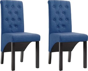 vidaXL Jídelní židle 2 ks textil [248988] Barva: Černá